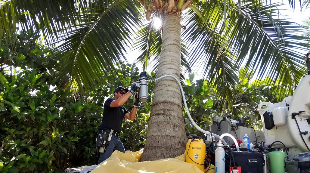 Trunk Injection For Insect And Mite Control For Palm Trees In South ...